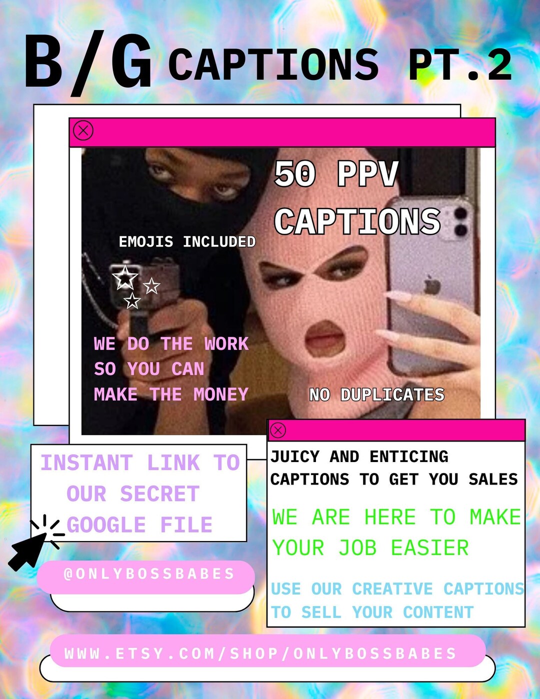 B G Onlyfans Captions Pt 2 50 Ppv Captions For Fanvue Fansly Etsy Canada