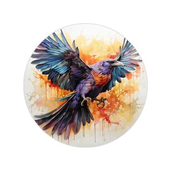 Rainbow Crow - Etsy