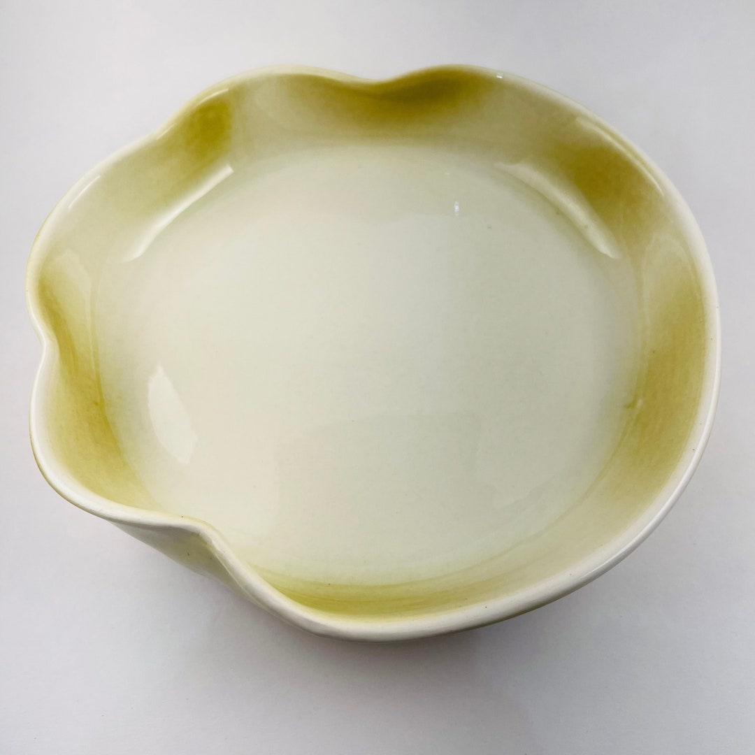 Vintage Metlox Pottery, “poppy Trail” Yellow Serving Dish, Hand Made ...