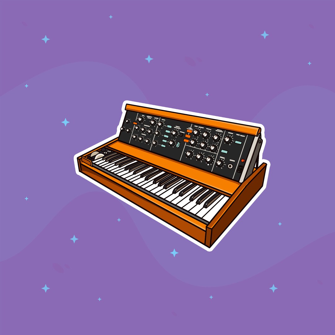 Synthesizer Stickers, Max 20 Pc per Sheet, Analog Synthesizer Stickers ...