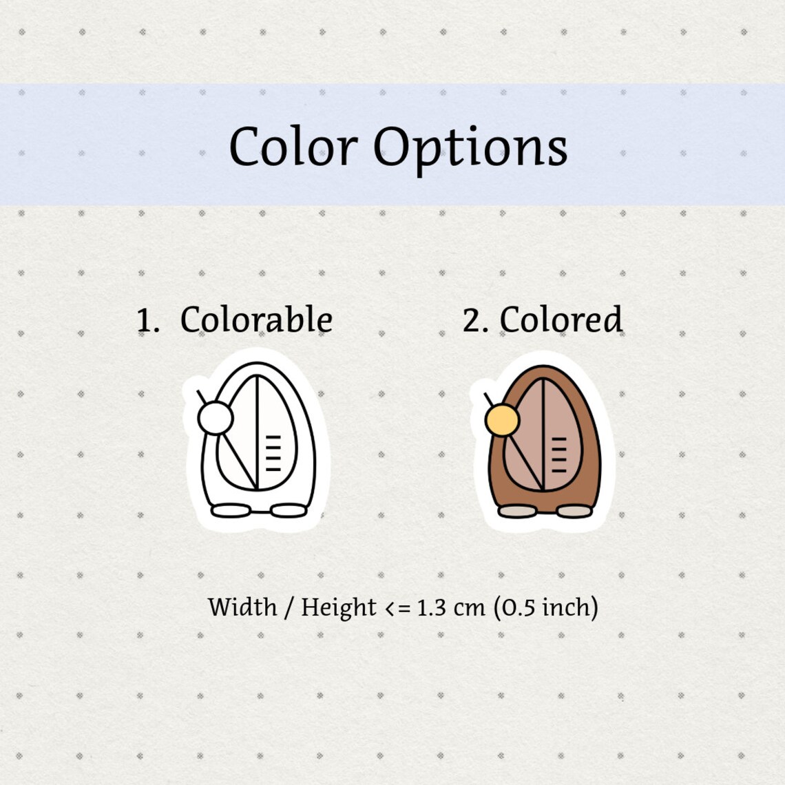 Metronome Icon Stickers, Music Planner Stickers, Colourable, Writable ...