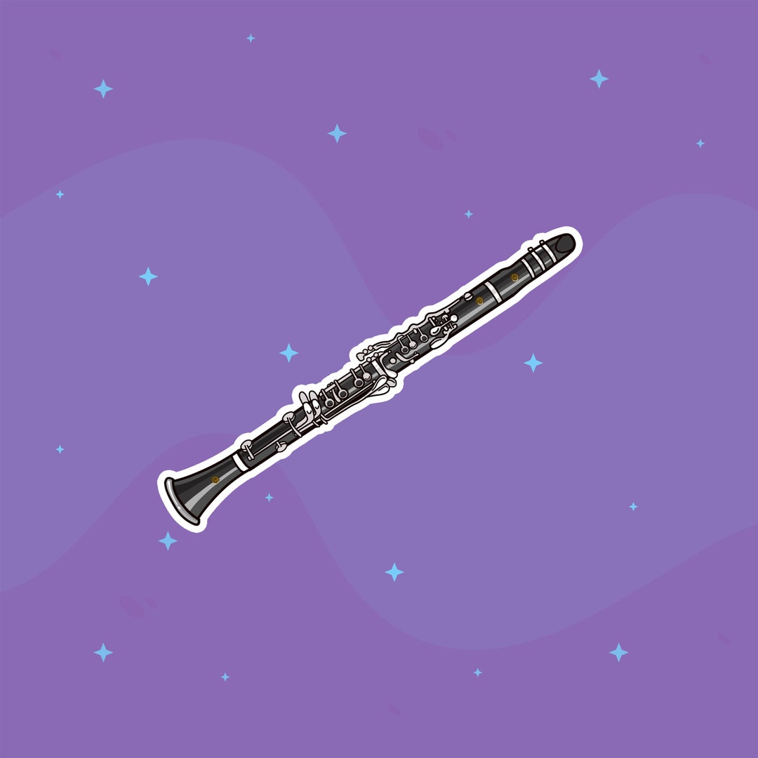 Clarinet Stickers, Max 20 Pc per Sheet, Woodwind, Instrument Stickers ...