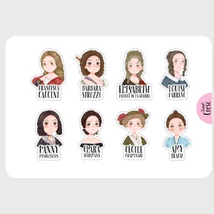 56 Cute Composer Waterproof Stickers, for Violin Case, Cello Case ...