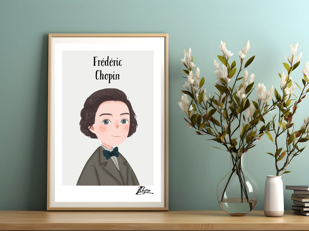 Cute Composer Poster Music Classroom Wall Decor Kids Room - Etsy