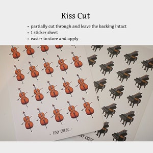 Flute Stickers, Max 20 Pc per Sheet, Instrument Stickers, Writable, for ...