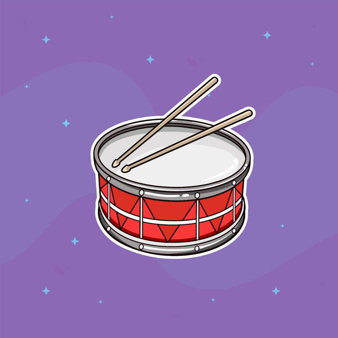 Snare Drum Stickers, Max 20 Pc per Sheet, Instrument Stickers, Writable ...