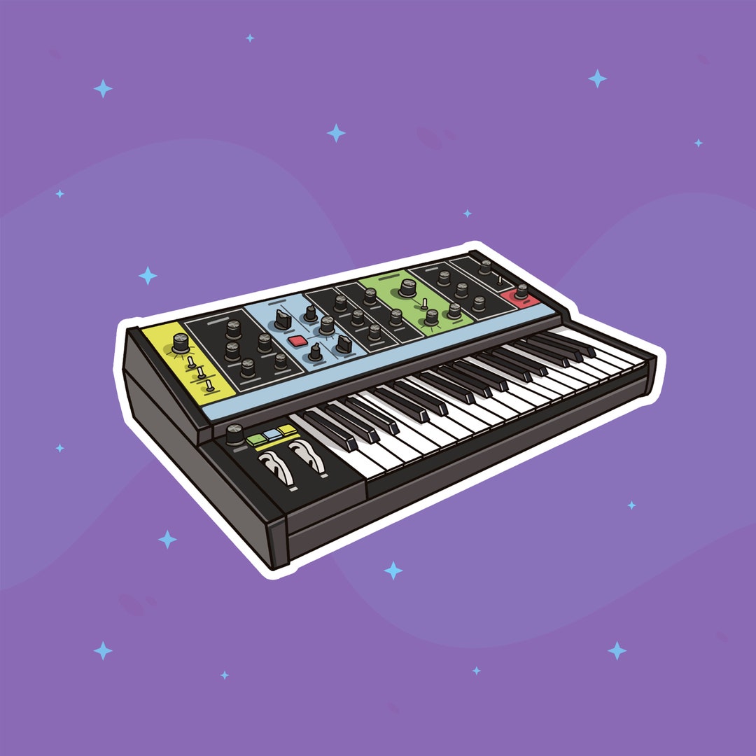 Synthesizer Stickers, Max 20 Pc per Sheet, Analog Synthesizer Stickers ...