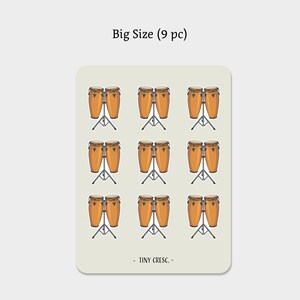 Conga Stickers, Max 20 Pc per Sheet, Hand Drum Sticker, World ...