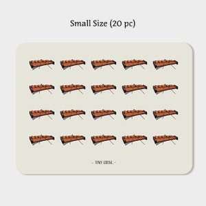 Xylophone Stickers, Max 20 Pc per Sheet, Instrument Stickers, Writable ...