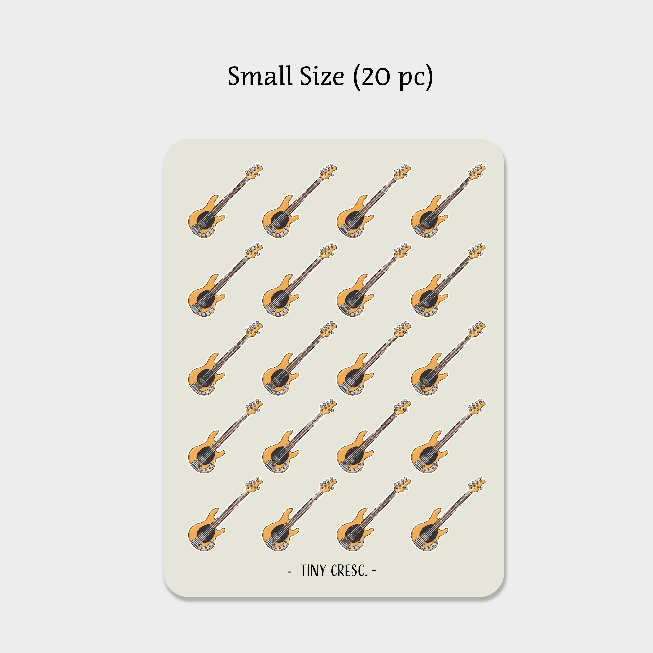 Electronic Bass Stickers, Max 20 Pc per Sheet, Bass Guitar Stickers ...