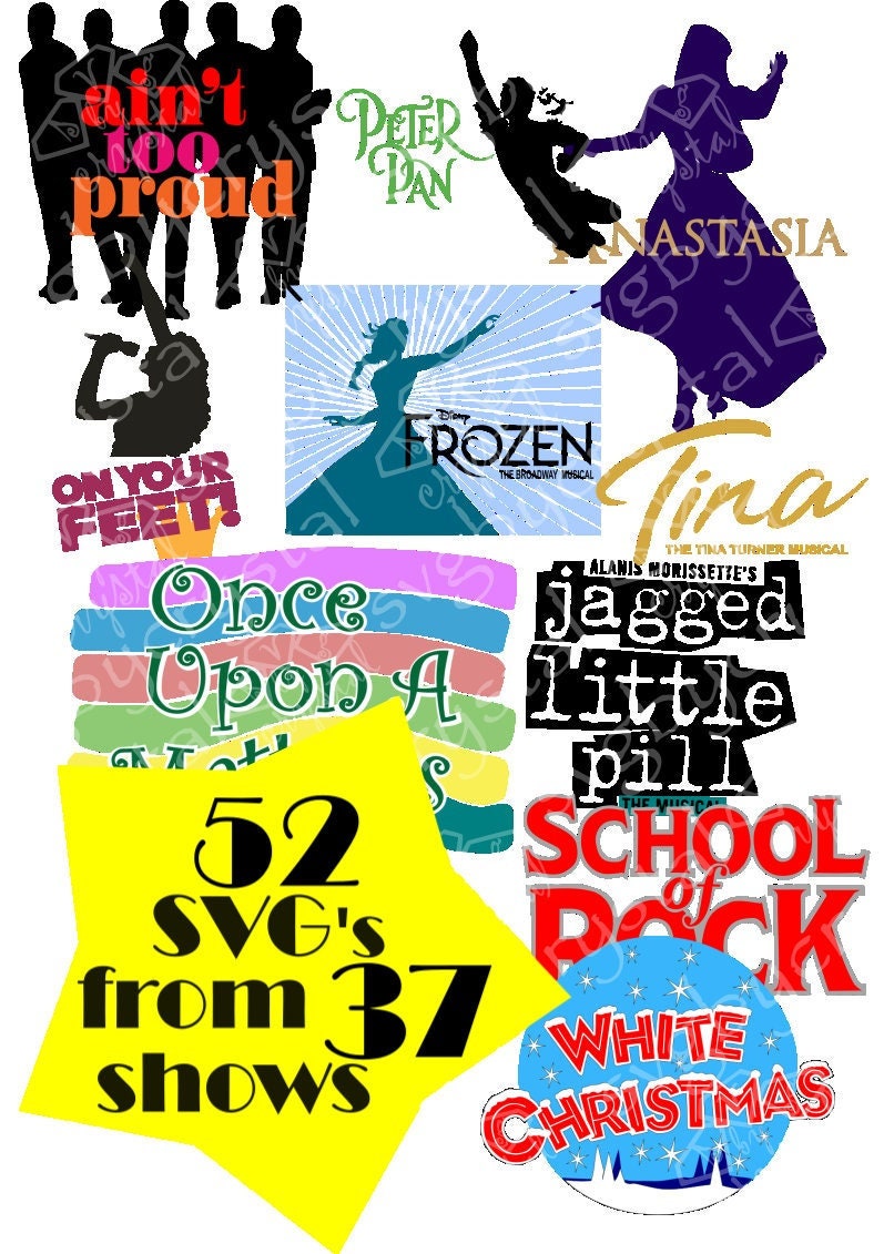 Broadway Favorites 5--SVG Single and Layered Designs - Etsy