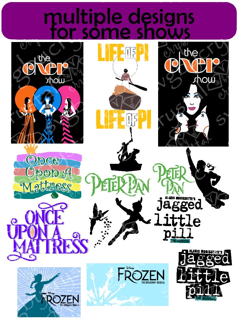 Broadway Favorites 5--SVG Single and Layered Designs - Etsy