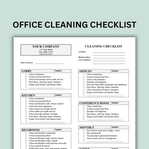 Cleaning Business Document Bundle Editable Cleaning Business Documents ...