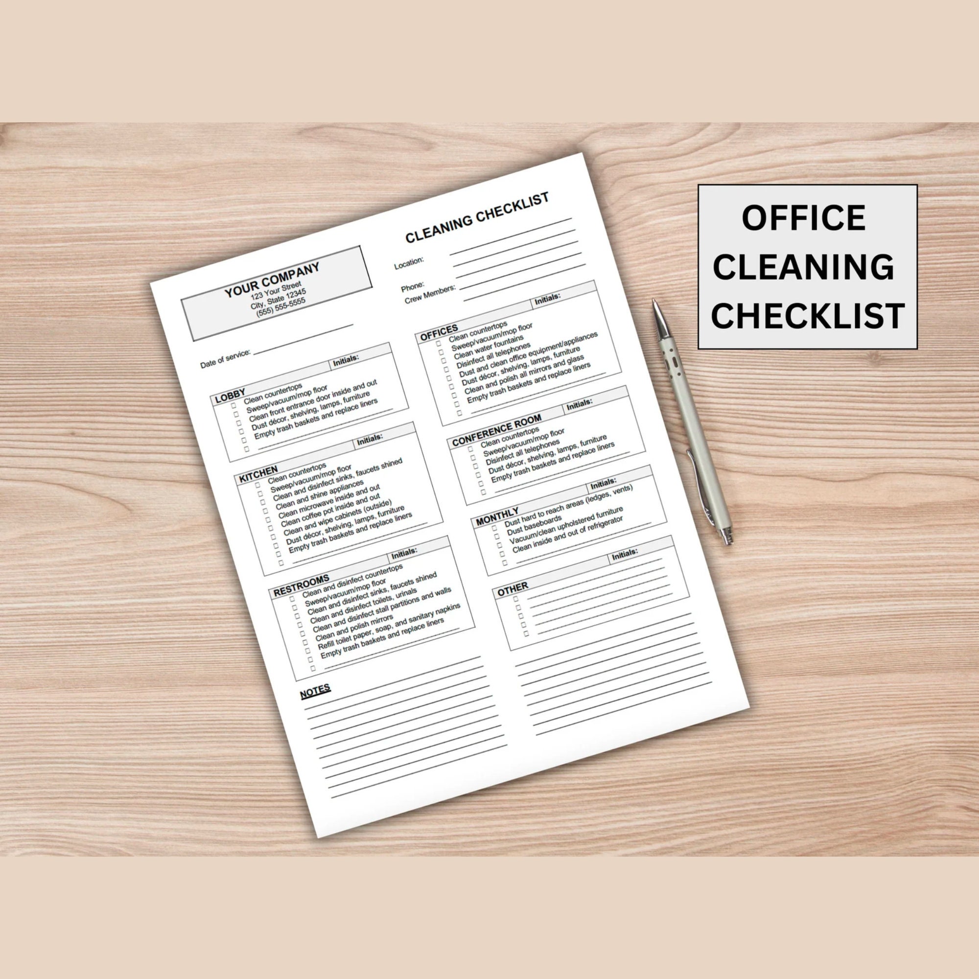 Conference Room Set Up Checklist