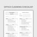 Office Cleaning Checklist: Customizable Word & PDF Forms (digital ...