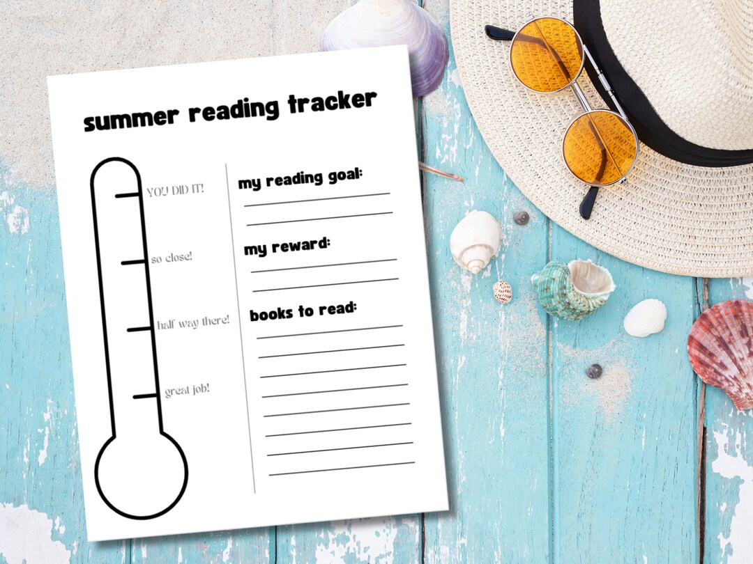 Summer Reading Tracker Coloring Page for Kids Printable PDF - Etsy