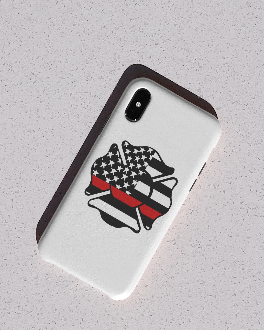 Firefighter Sticker, Red Line Sticker, First Responder Sticker ...