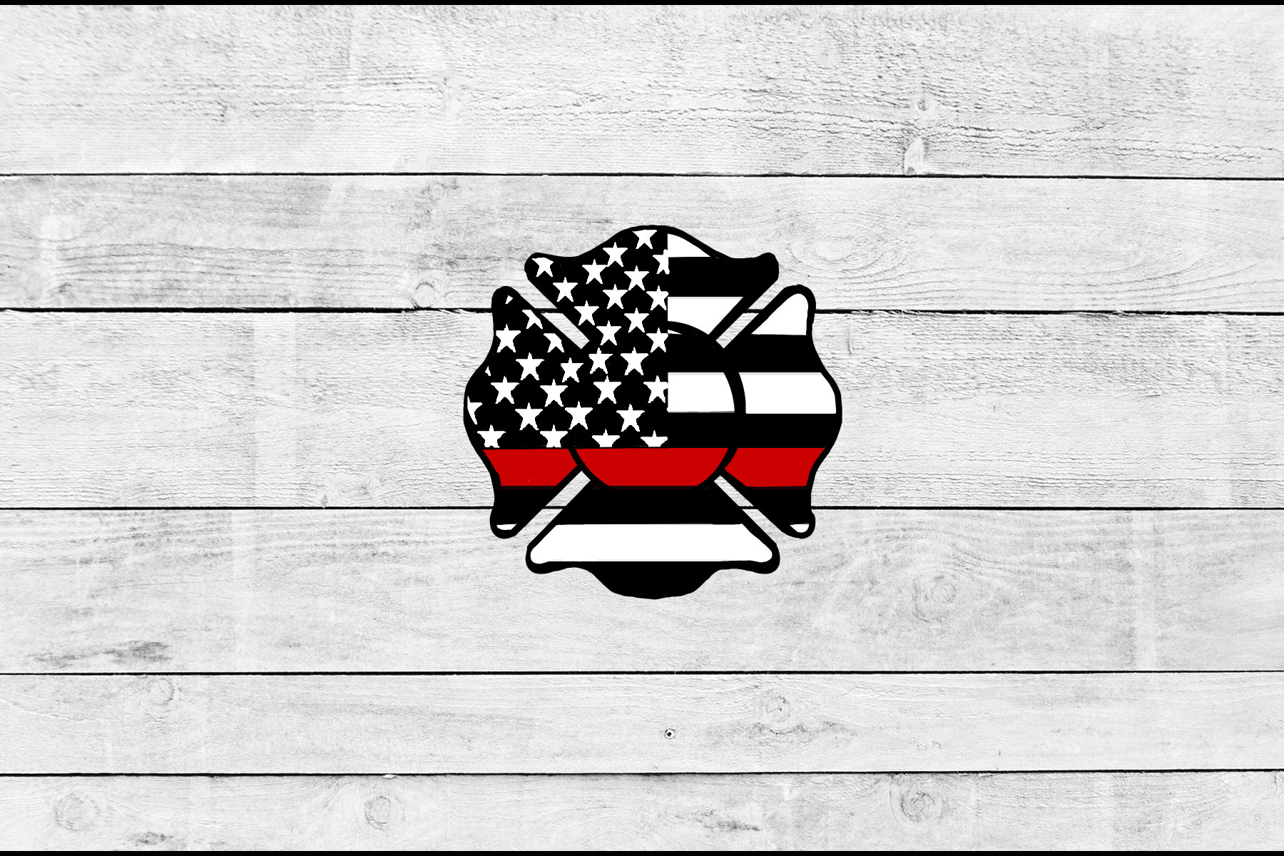 Firefighter Sticker, Red Line Sticker, First Responder Sticker ...