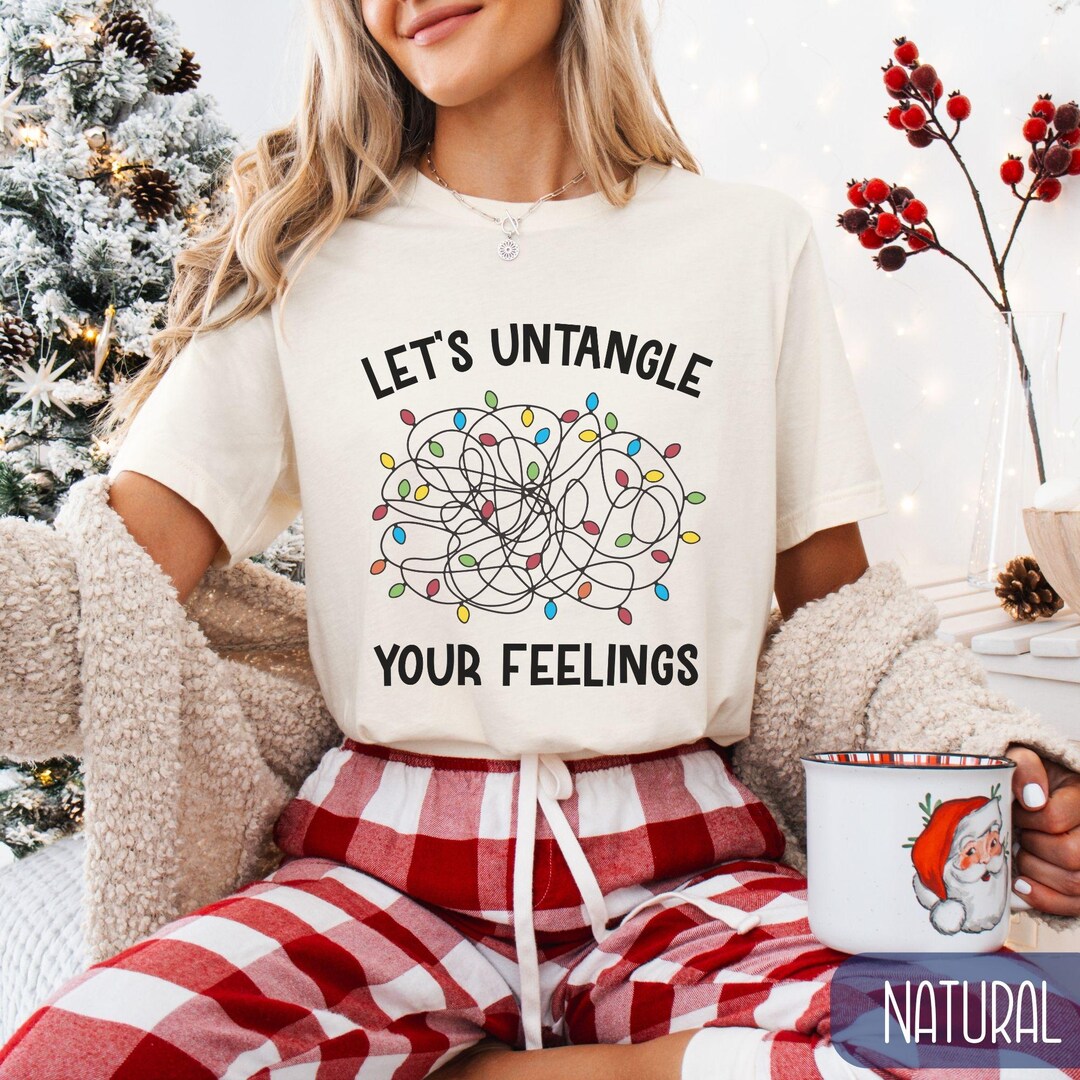 Let's Untangle Your Feelings T-shirt, School Counselor Christmas Shirt ...