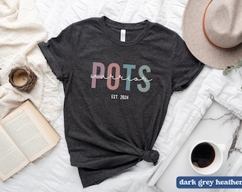 POTS Shirt, Postural Orthostatic Tachycardia Syndrome Shirt,teal Ribbon ...