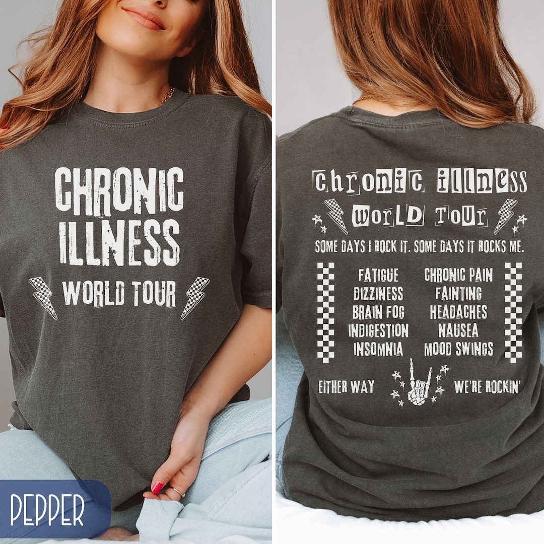 Personalized Chronic Illness Tour Comfort Colors Shirt, Custom Rare ...