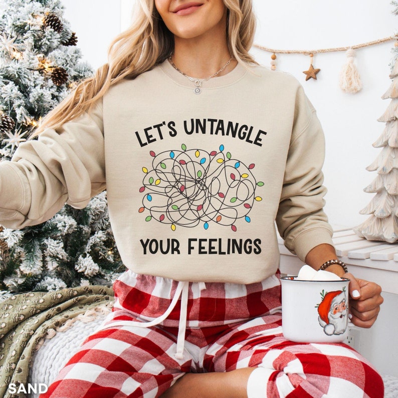 Let's Untangle Your Feelings Sweatshirt, School Counselor Christmas ...