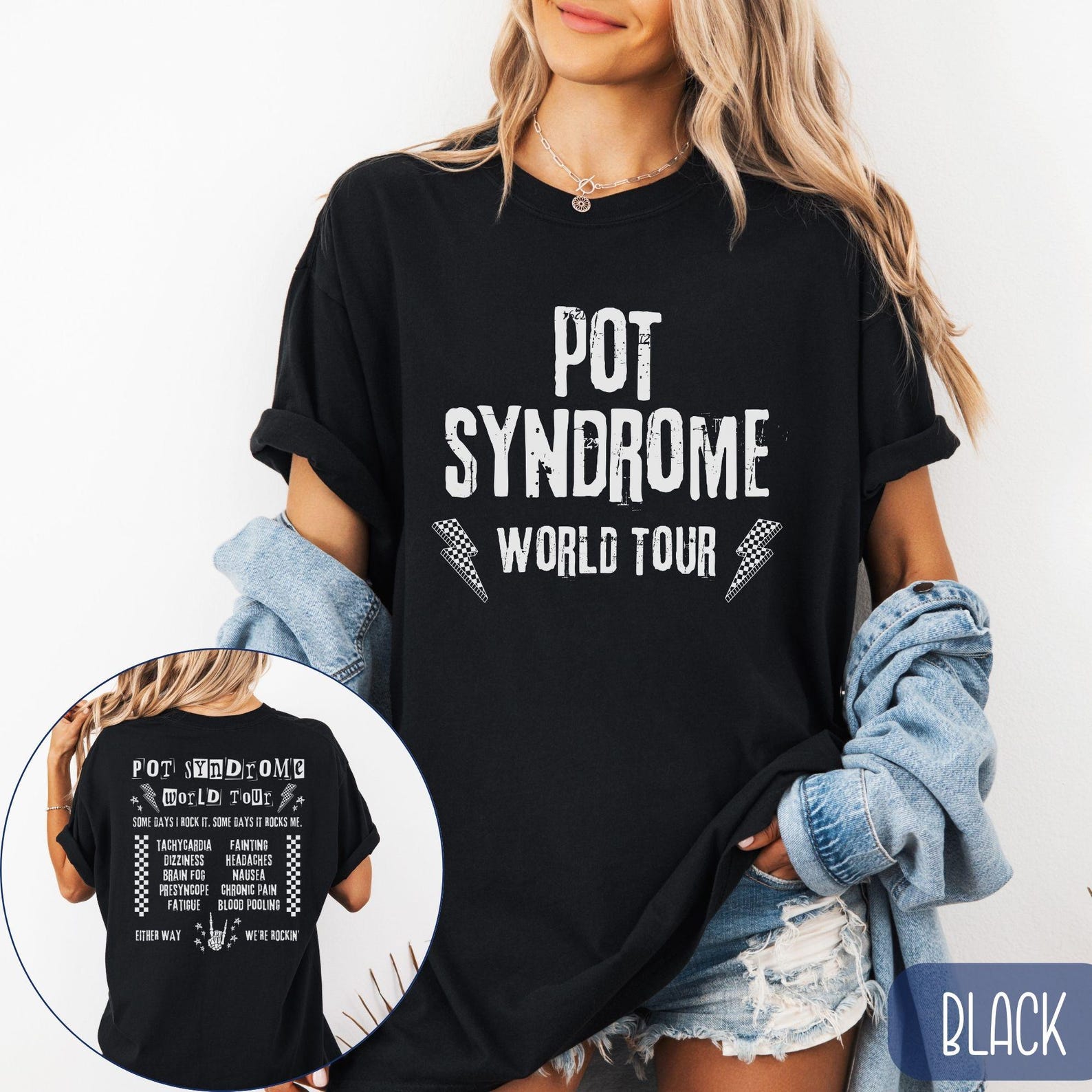POT Syndrome World Tour Comfort Colors Shirt, Postural Orthostatic ...