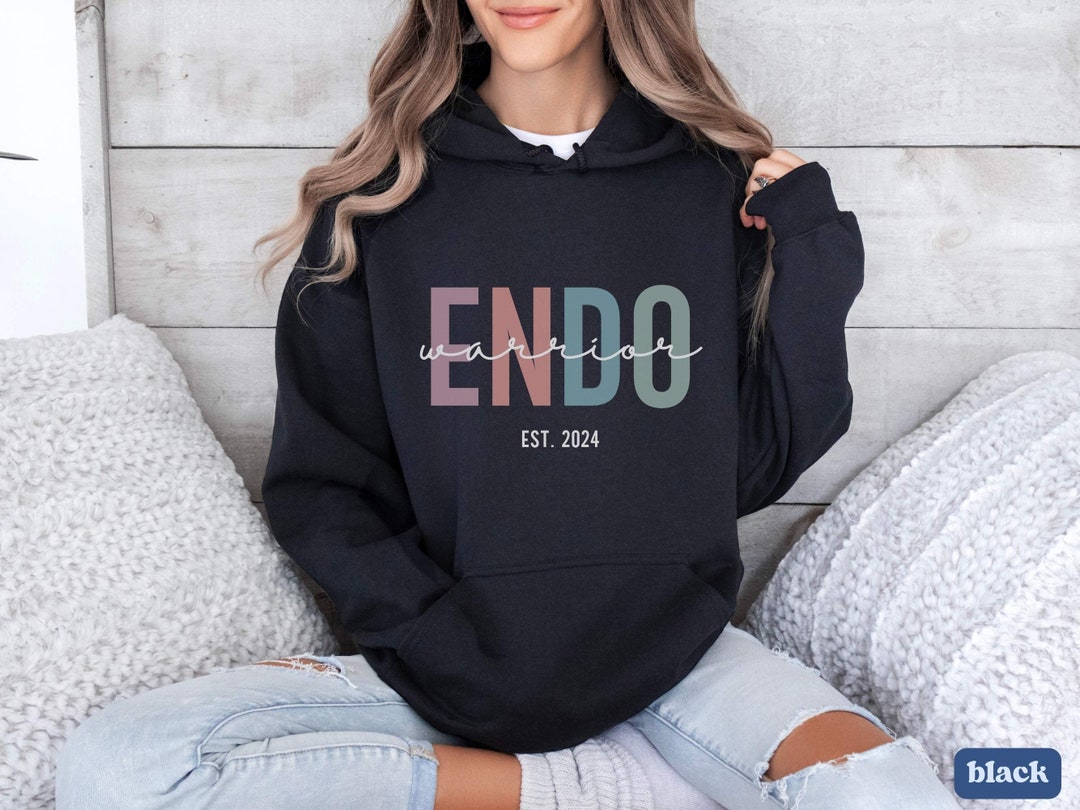 Custom Date Endo Warrior Hoodie, Personalized Endo Hooded Sweatshirt ...