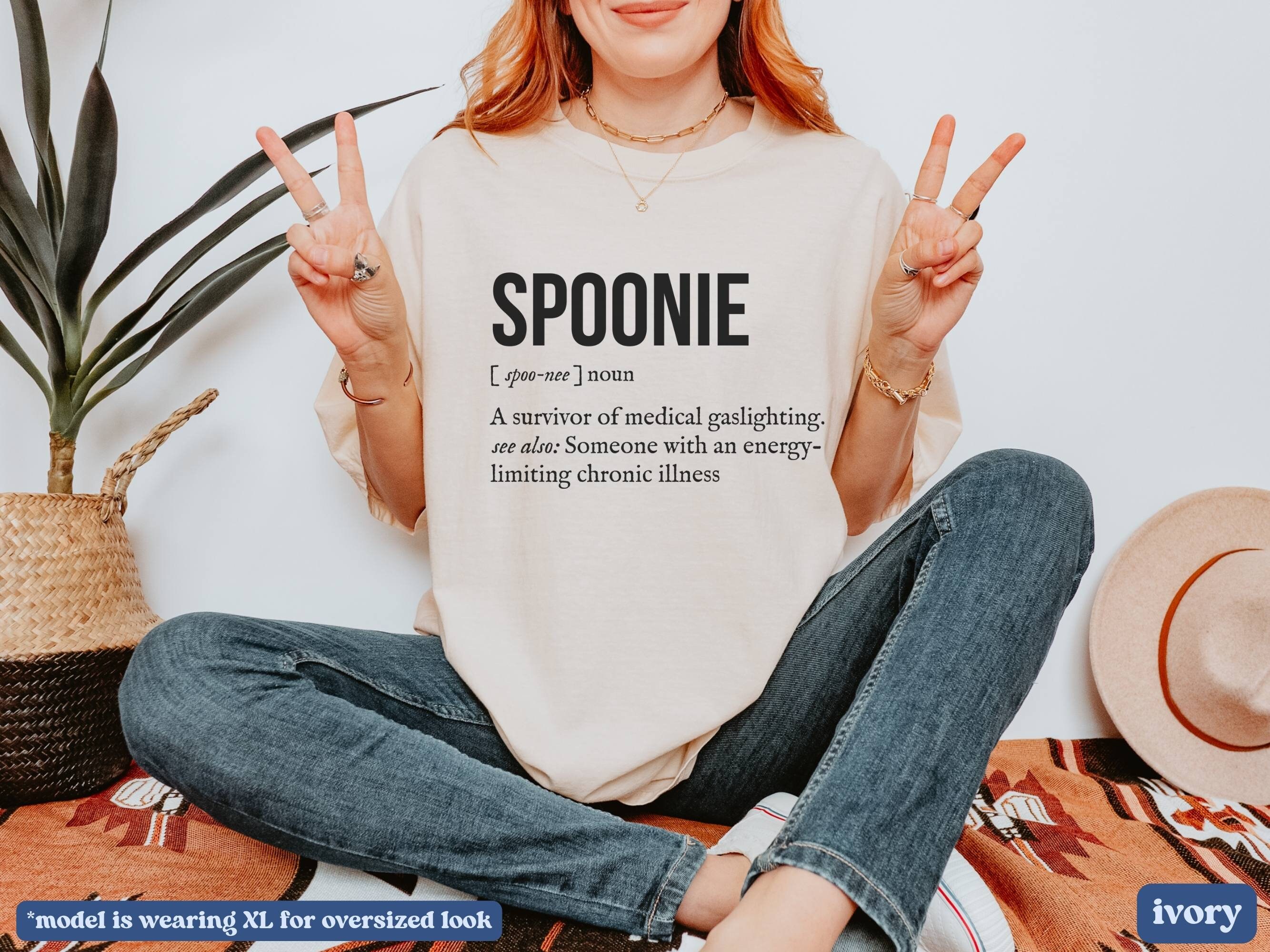 Sarcastic Spoonie Definition Shirt, Funny Chronic Illness Awareness T ...