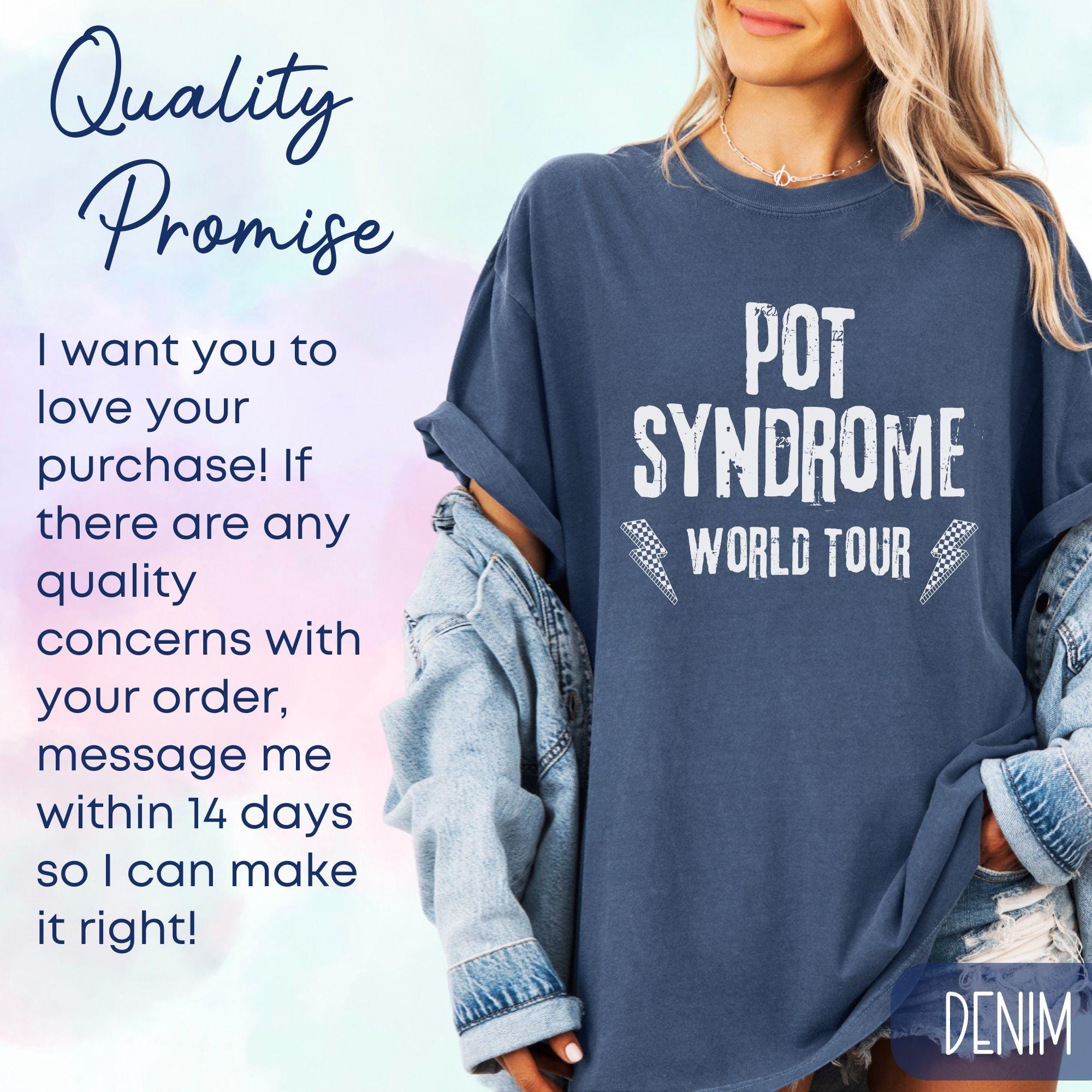 POT Syndrome World Tour Comfort Colors Shirt, Postural Orthostatic ...