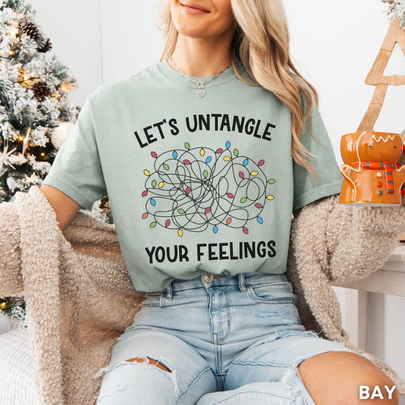 Let's Untangle Your Feelings Comfort Colors T-shirt, School Counselor ...