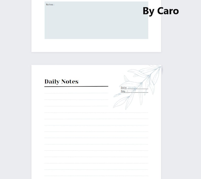 Fitness Planner PDF Printable - Etsy