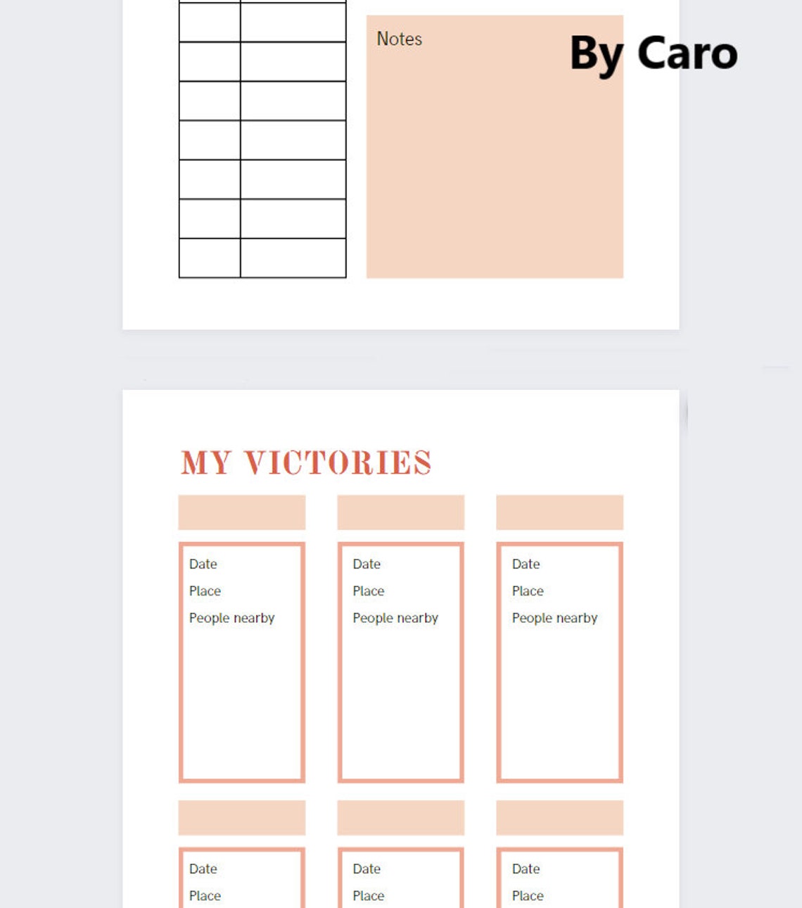 Self-care Planner PDF Printable - Etsy