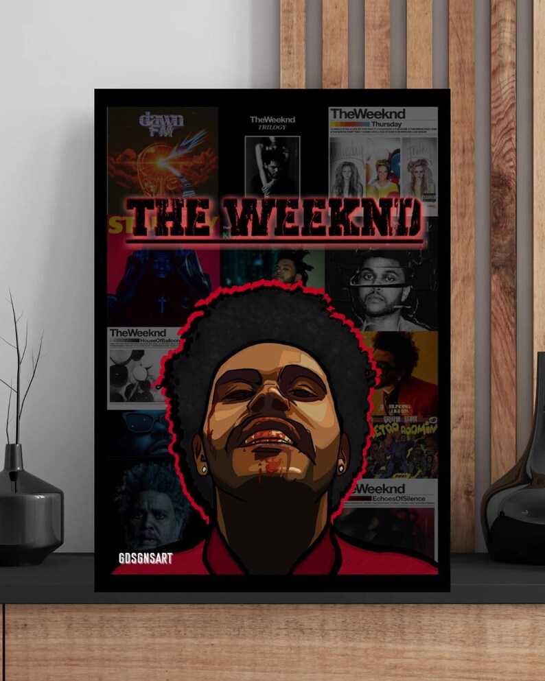 The Weeknd Digital Poster - Etsy