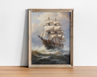 Navy Ship Art Poster | Naval Artwork | Maritime Painting | Naval ...