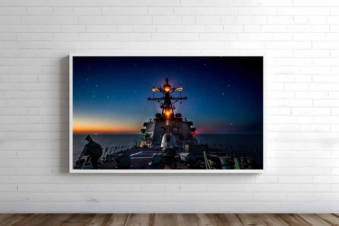 USS Donald Cook (DDG 75) | Navy Ship Art Poster| Naval Artwork ...