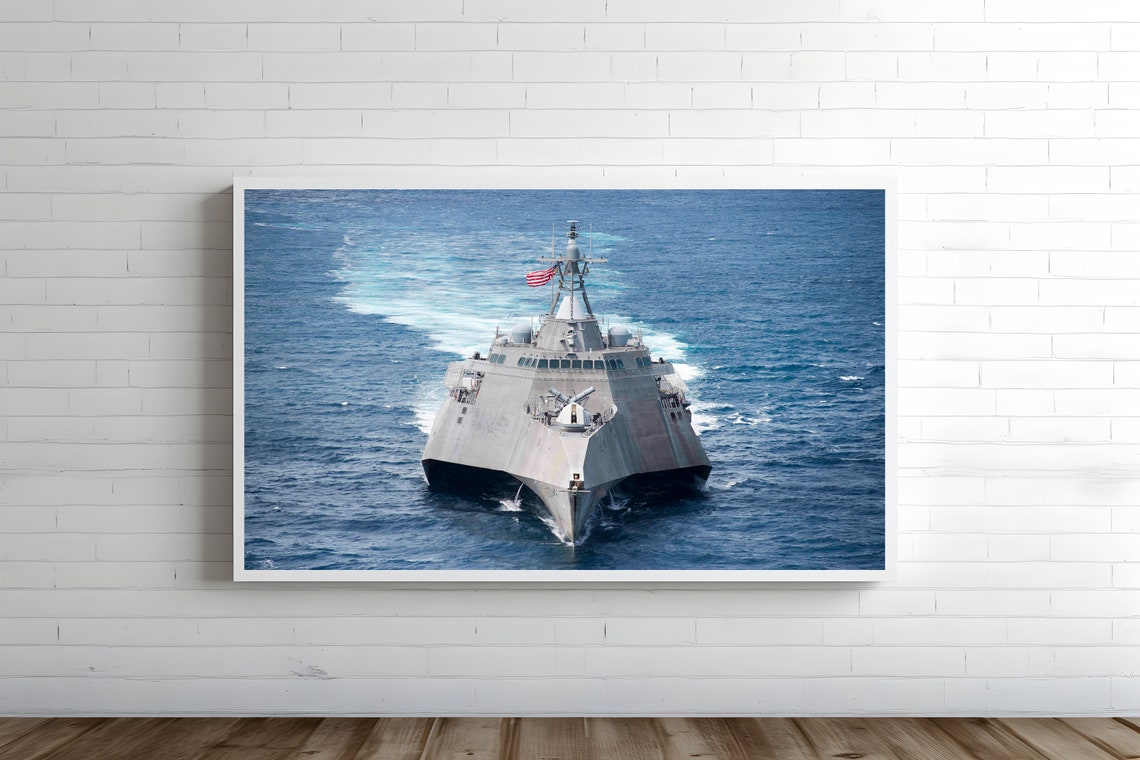 USS Coronado (LCS 4) | Navy Ship Art Poster| Naval Artwork | Maritime ...