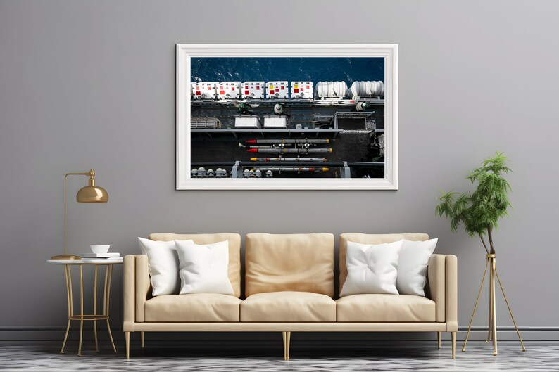 USS George H.W. Bush CVN 77 Navy Ship Art Poster Naval - Etsy