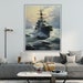 Navy Ship Art Poster | Naval Artwork | Maritime Painting | Naval ...