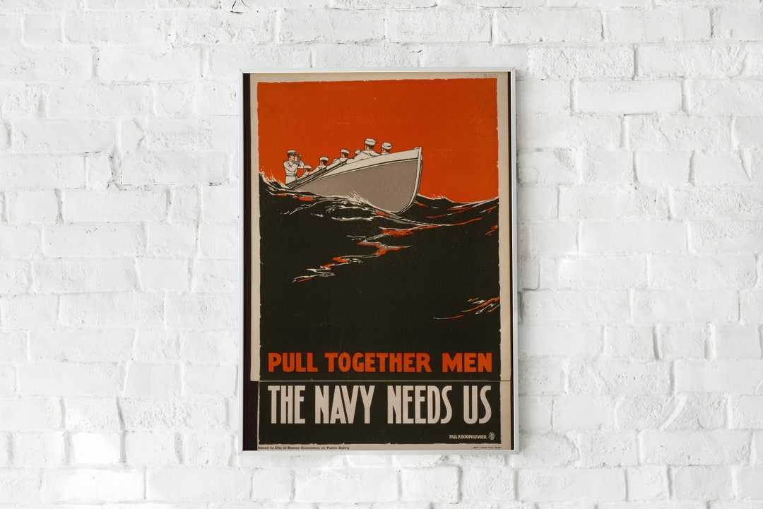 The Navy Needs Us | Navy Ship Art Poster| Naval Artwork | Maritime ...