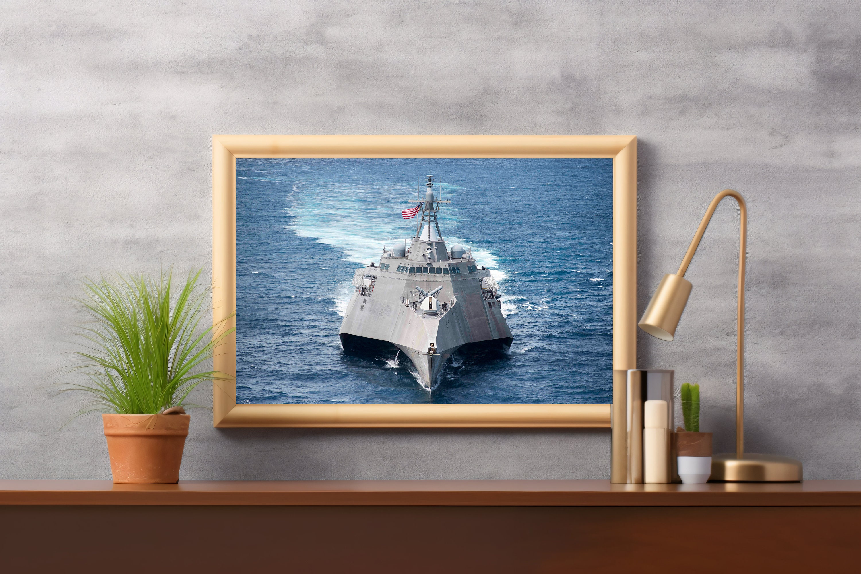 USS Coronado (LCS 4) | Navy Ship Art Poster| Naval Artwork | Maritime ...