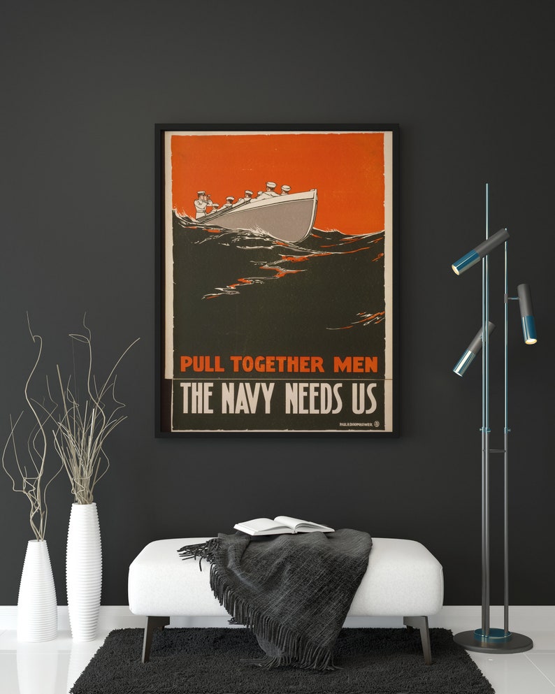 The Navy Needs Us | Navy Ship Art Poster| Naval Artwork | Maritime ...