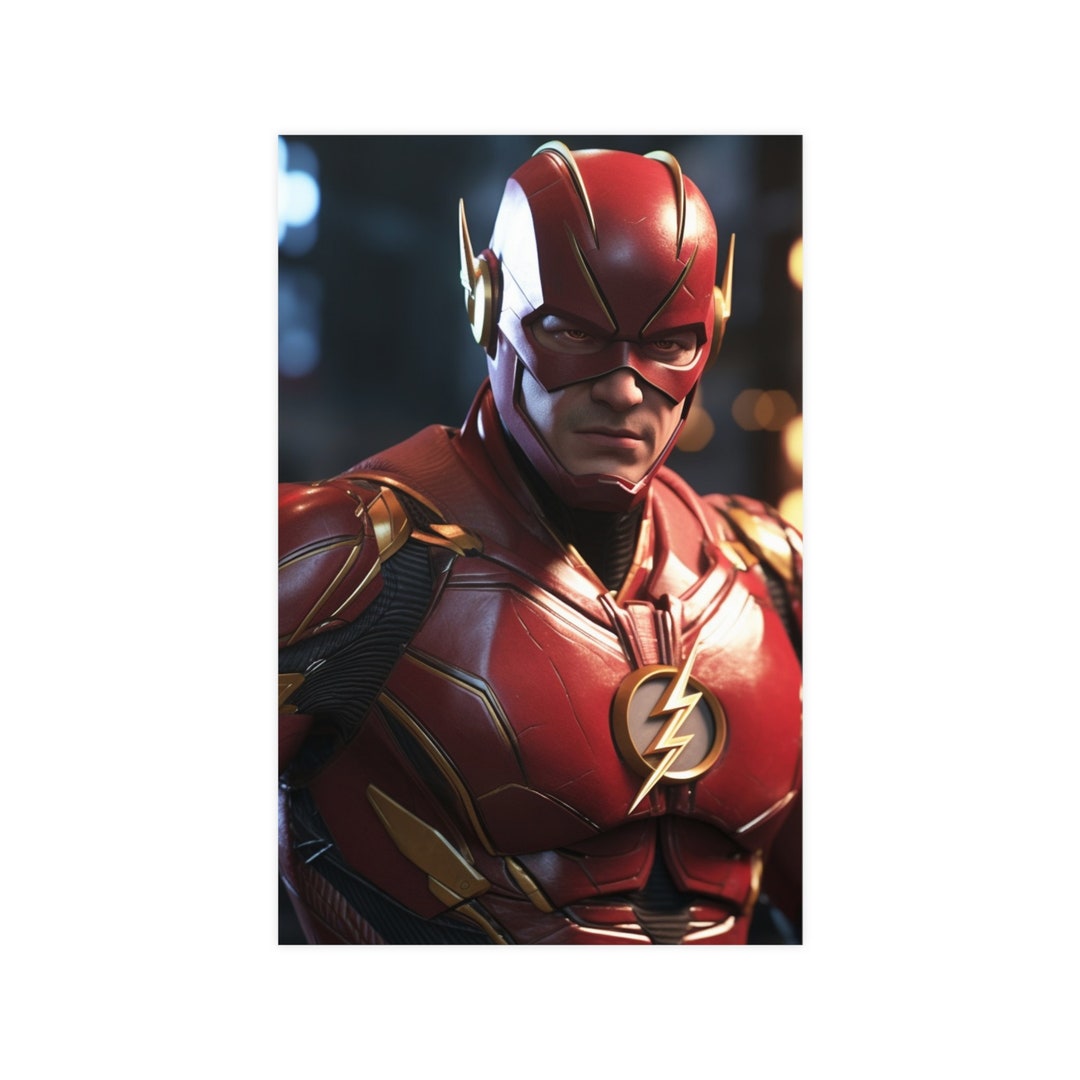 Intense Velocity: the Flash in Serious Stride Matte Vertical - Etsy