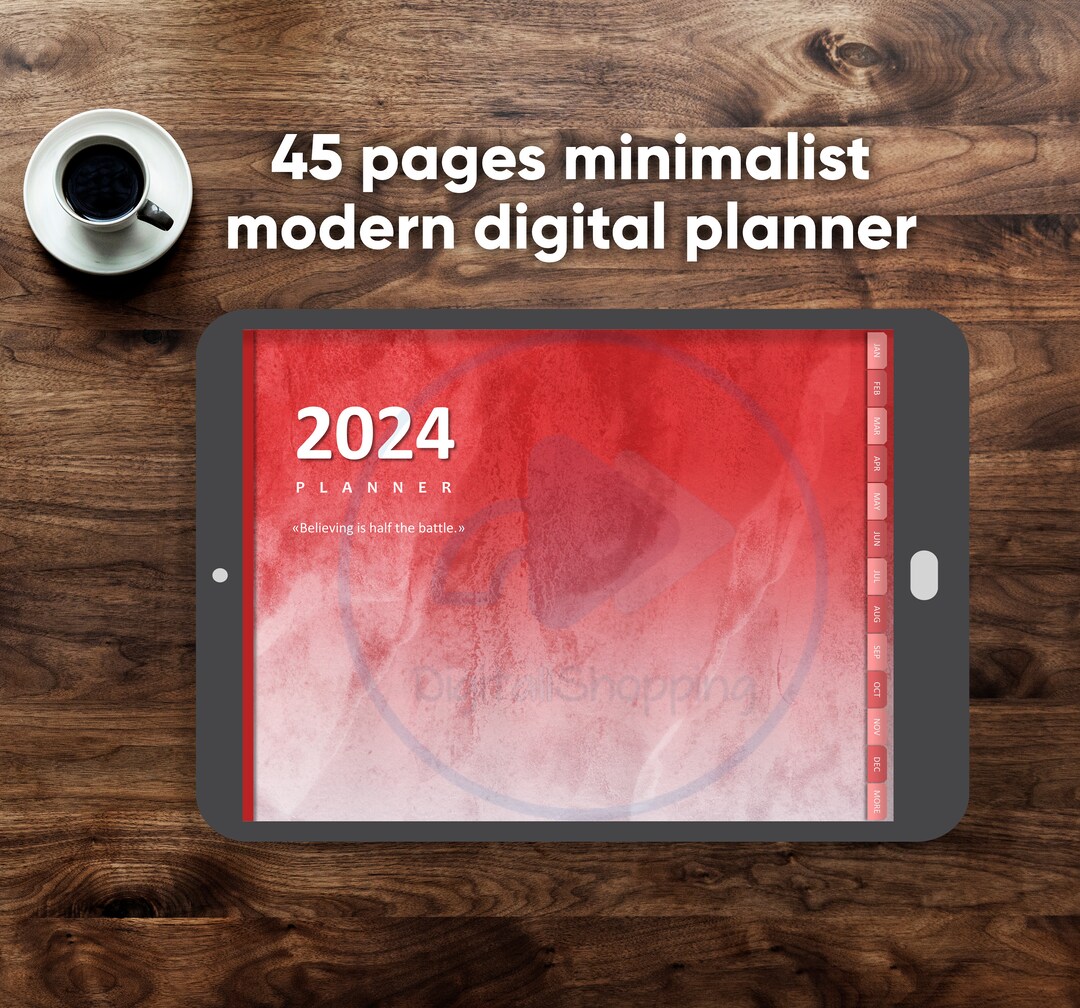 Goodnotes Planner, Monthly Yearly Digital Planner, Goodnotes Template ...