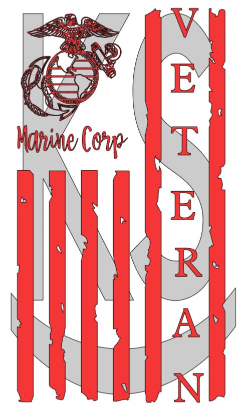 Marine Corp Veteran Decal - Etsy