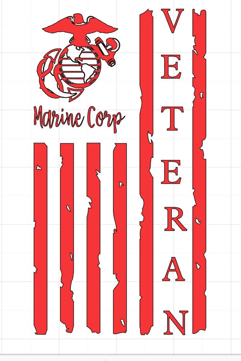 Marine Corp Veteran Decal - Etsy