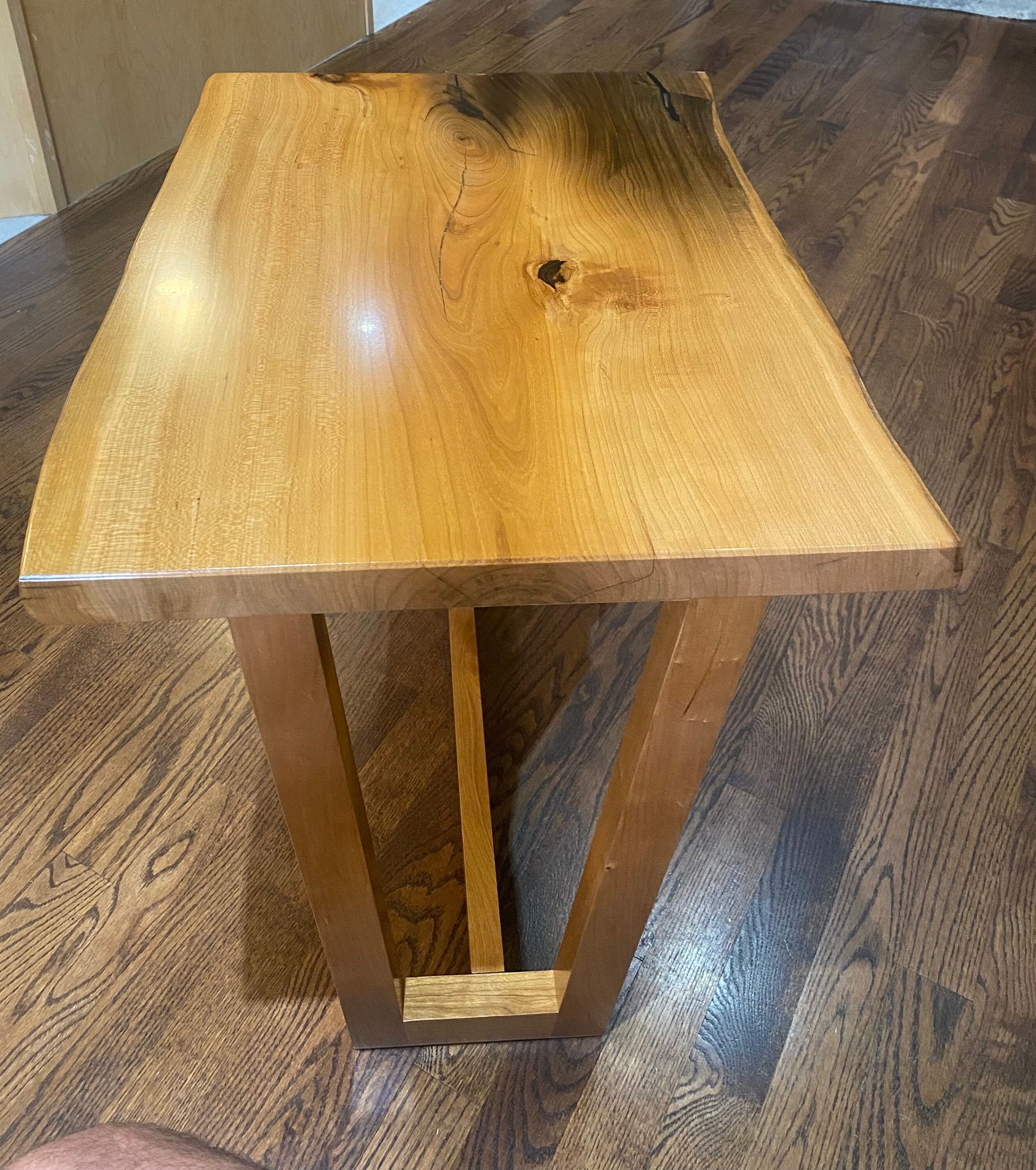 Live Edge Cherry Waterfall Coffee Table Set - Etsy