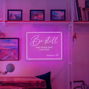 Personalized Bible Verse LED Light, Custom Bible Neon Sign, Christening ...