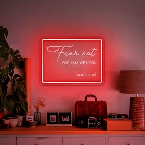 Personalized Bible Verse LED Light, Custom Bible Neon Sign, Christening ...