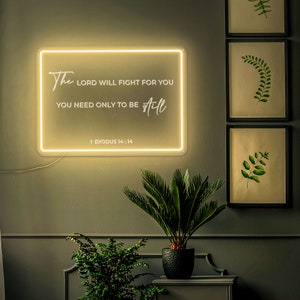 God Neon Sign, Custom Bible Led Light, Personalized Christian Gifts ...